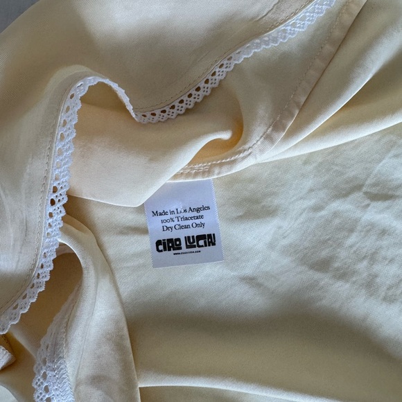 Ciao Lucia | Dresses | Ciao Lucia Small Carina Slip Dress Mini Yellow ...